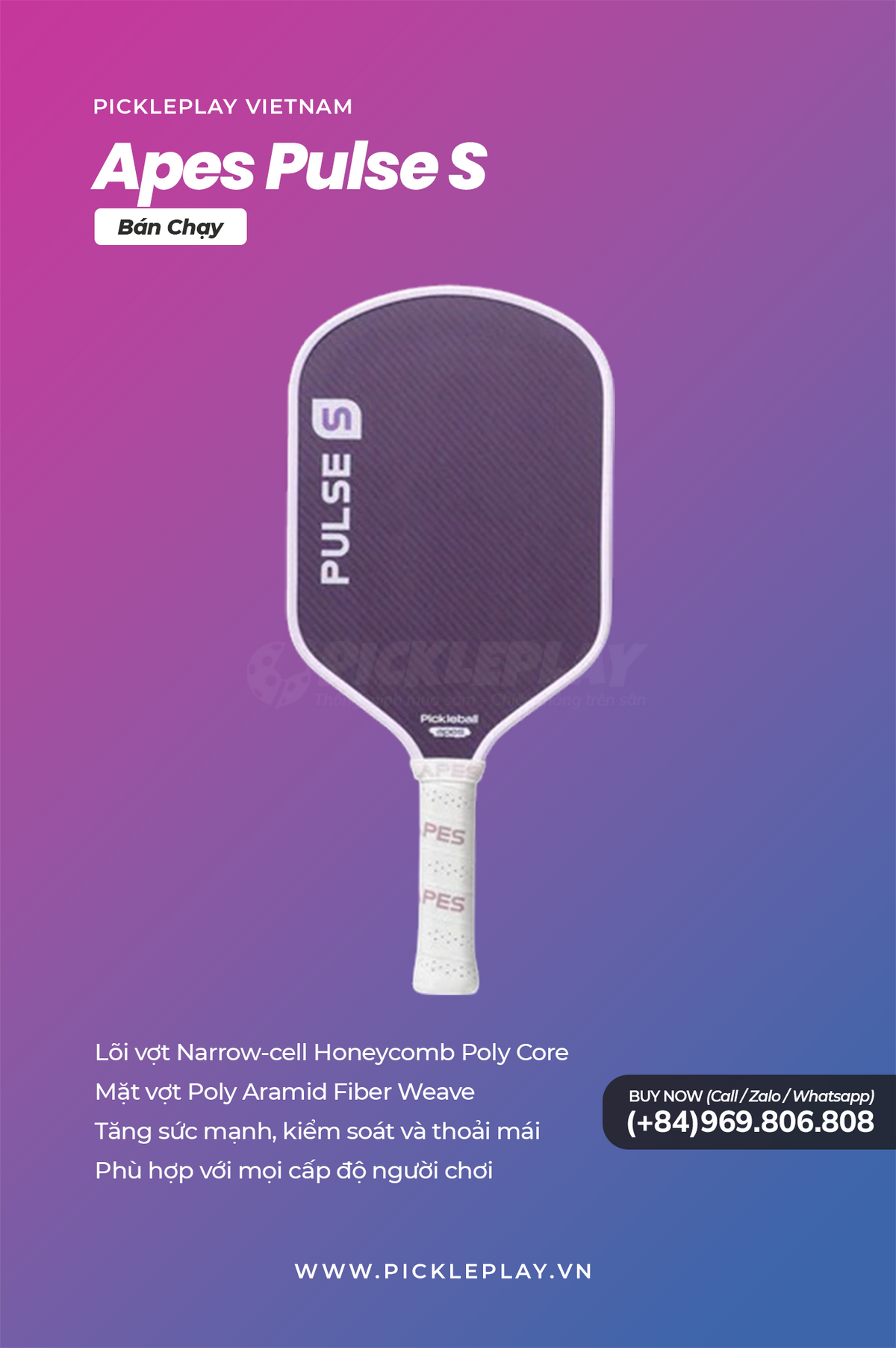 Đánh Giá Vợt Pickleball Apes Pulse S – Sự Kết Hợp Giữa Sức Mạnh & Kiểm – PicklePlay Việt Nam