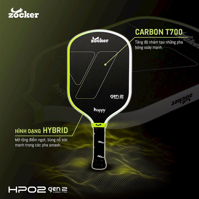 Zocker Happy HP02 Gen 2 Pickleball Paddle – PicklePlay Việt Nam